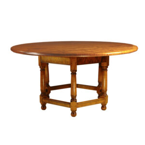 Hand Crafted 72" Hexagon Cherry or Tiger Wood Table